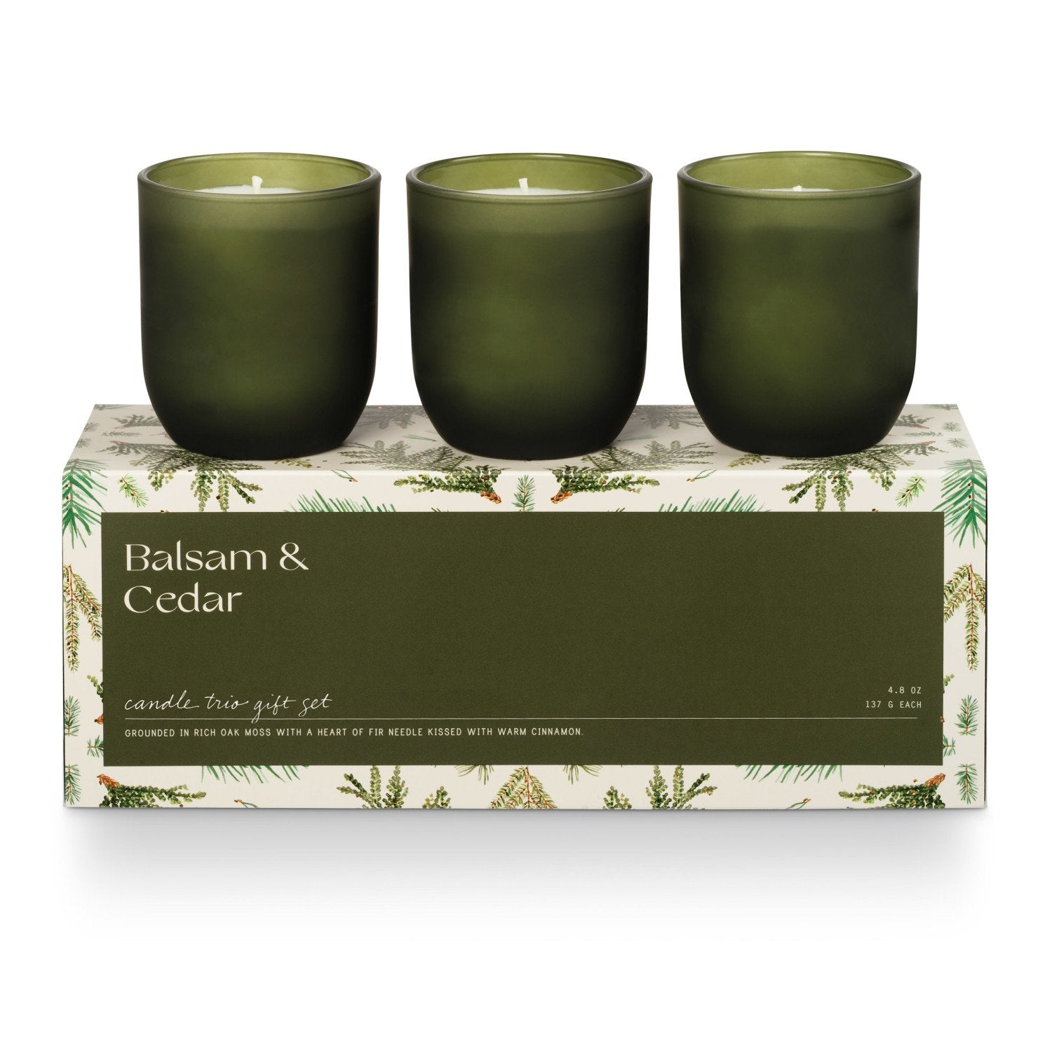 Balsam & Cedar Candle Trio Gift Set – Homebody